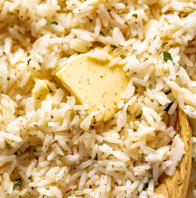 Garlic Butter Rice - Crave It All